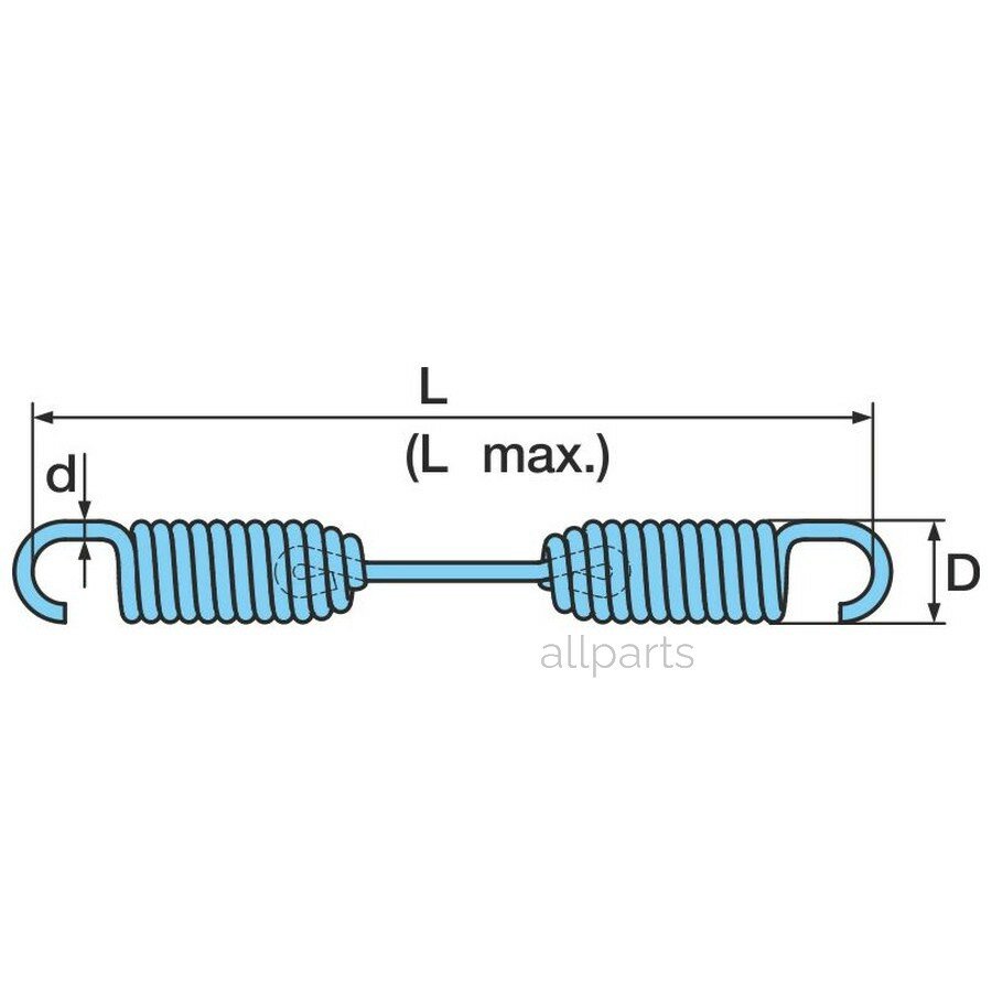 BPW 0539745140 возвратная пружина !230x22x3.5zn\Kassbohrer, BPW