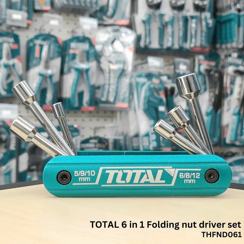 Набор гаечных ключей TOTAL THFND061, складной, хромованадиевые, 6шт