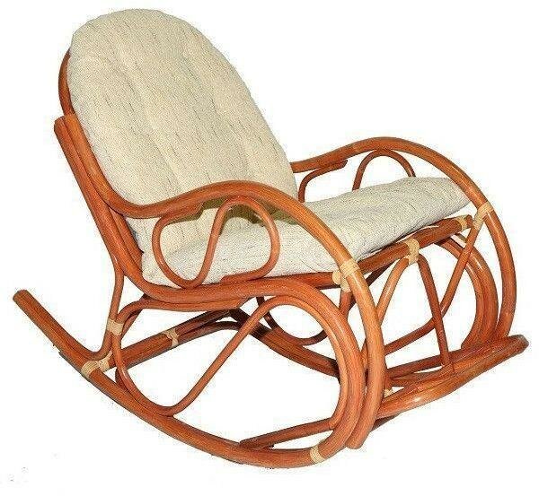 Кресло-качалка Vinotti 05/04 Коньяк Размеры: Высота 930мм Глубина 1170мм Ширина 560мм