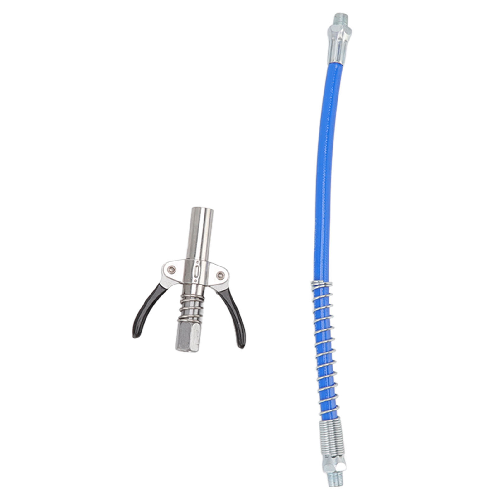 Электрический ручной соединитель для смазочного инструмента, масляная форсунка высокого давления, двойной зажим с фиксатором, шланг 30,5 см, наружная резьба G1/8 типа B, размеры 9x7x1,6 см/3,5x2,8x0,6 дюйма.