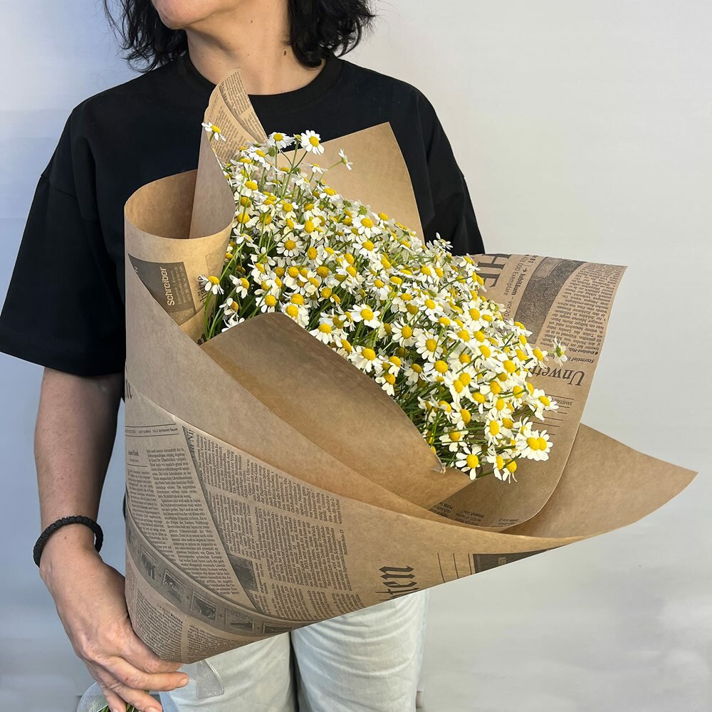 Авторский букет 195- с кустовой ромашкой