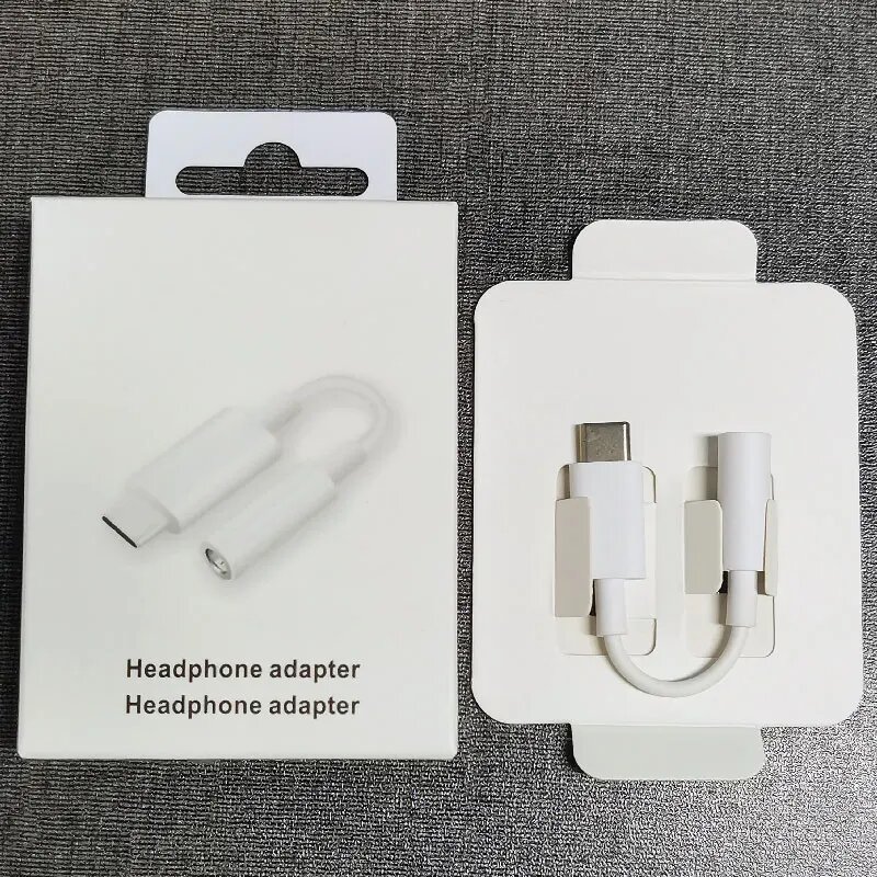 Аудиоадаптер для Google Usb Type C на 3,5 мм Aux, Usb-C на 3,5 мм, Кабель-адаптер для наушников Pixel 9 8 7 6 Pro XL 5 8A 7A 6A, White With Box