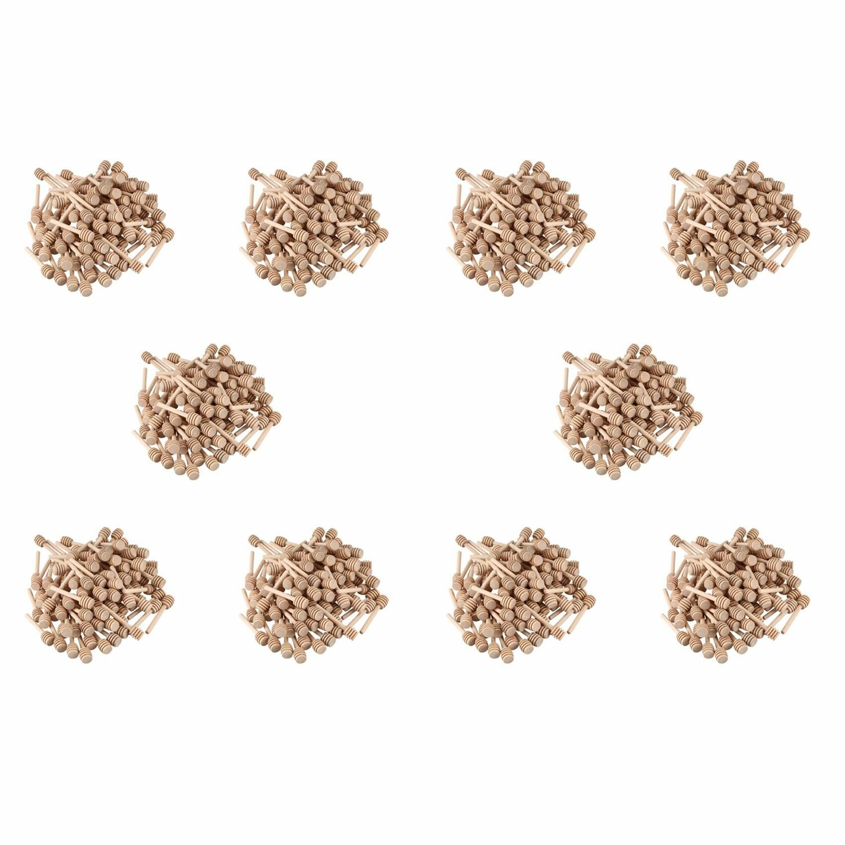 1000 упаковок мини-3-дюймовых деревянных палочек для меда в индивидуальной упаковке, сервер для раздачи меда в банках с медом -HJ