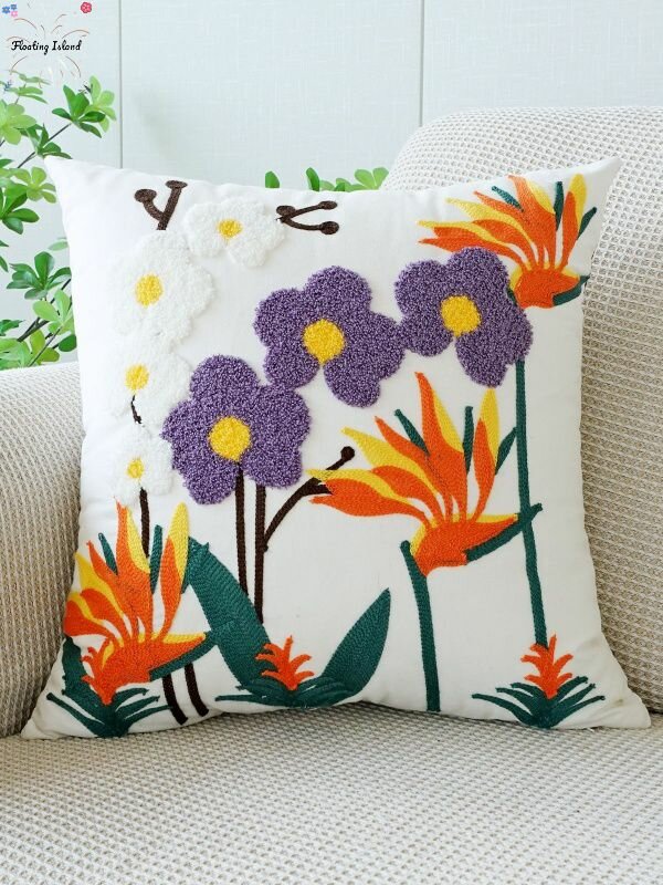 Цветочная серия Комплект декоративных наволочек-45*45-1 шт