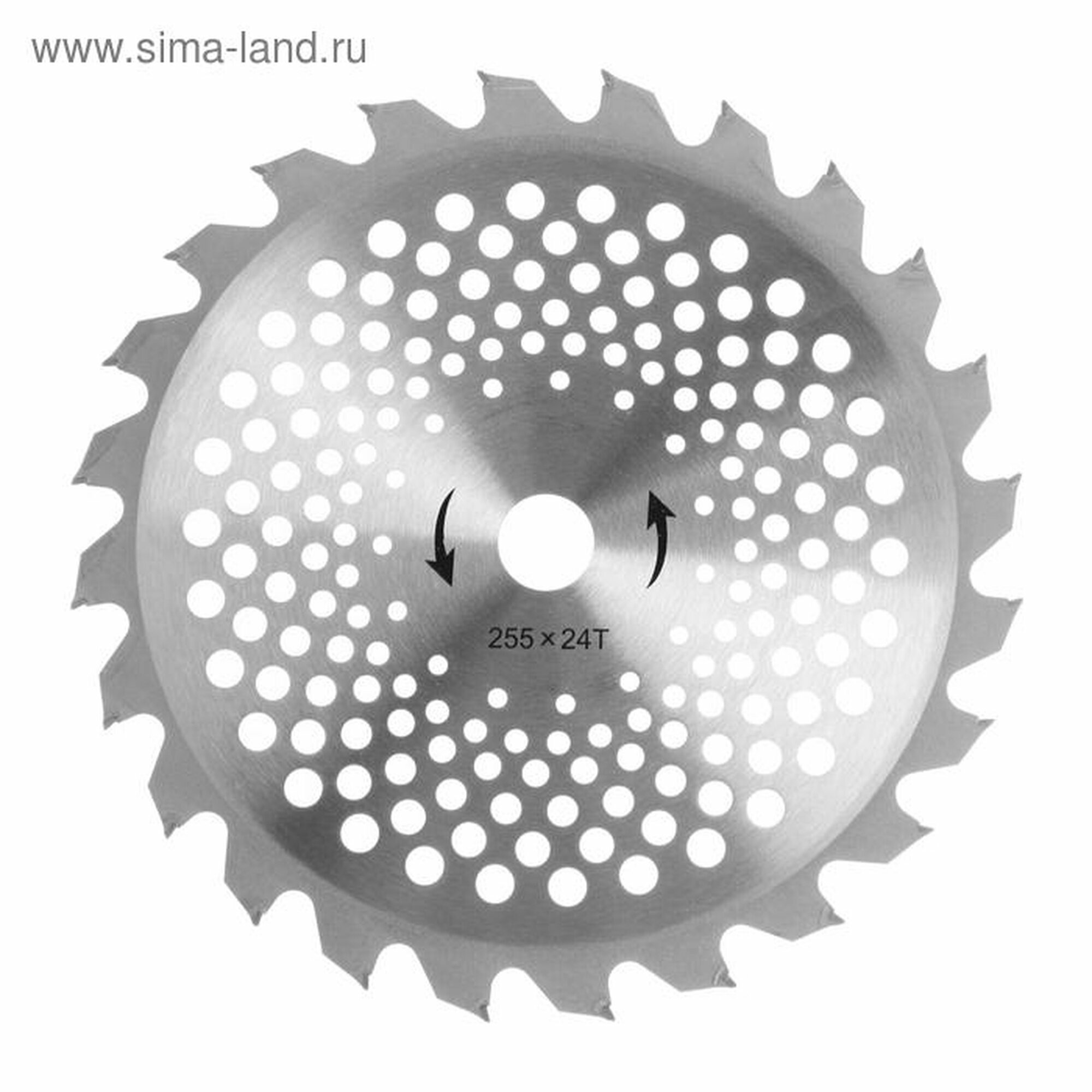 Нож для триммера тундра, металл, 255 х 25.4 мм, 24 зуба, 1 штука