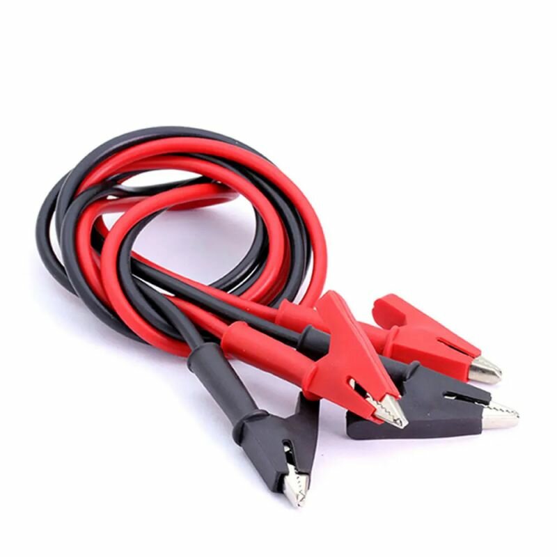 4 шт. двойные зажимы типа «крокодил» для проверки аккумулятора, 4 мм, 15 А, мультиметр, кабельные щупы, зажим типа «крокодил»