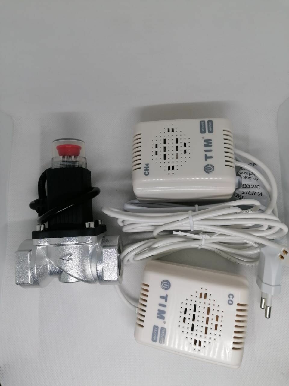 Система автоматического контроля утечки газа (угарный со+природный газ ) с газовым клапаном 3/4", ACG02-03