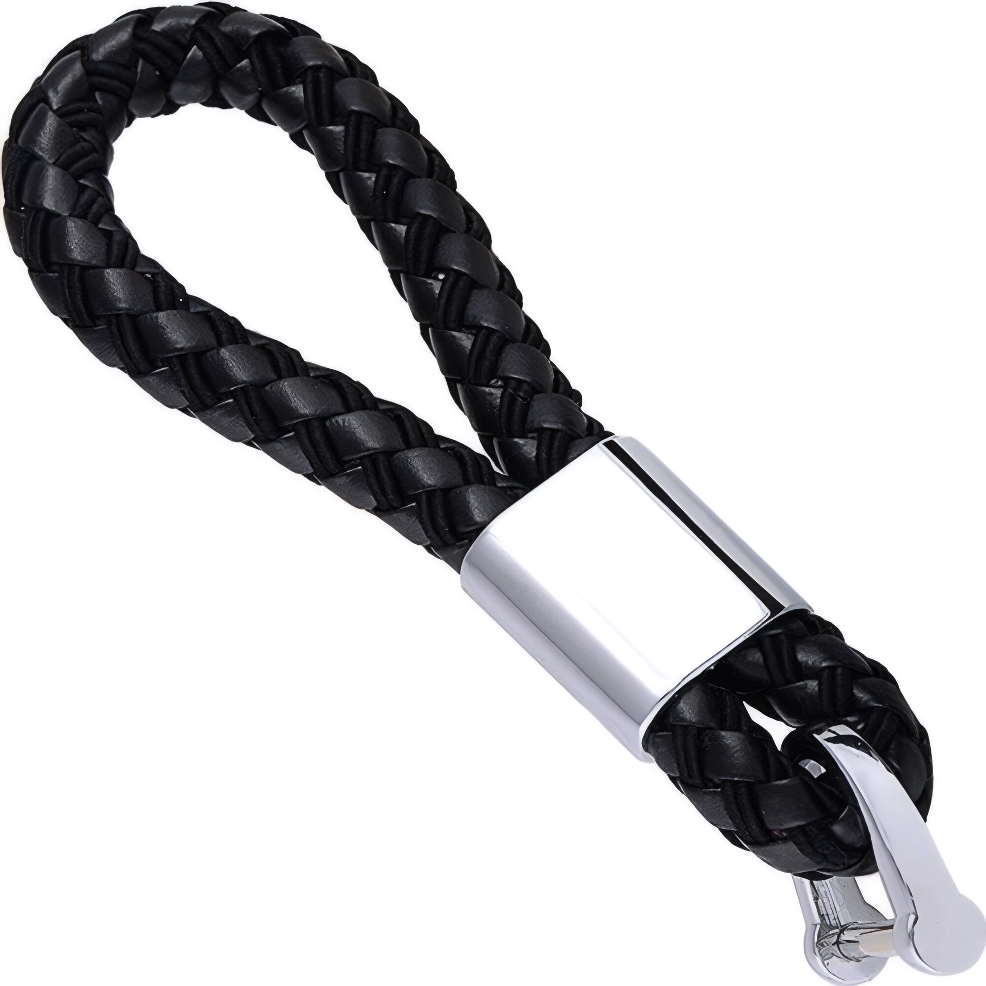 Плетеный брелок-ремешок для ключей Арго БК-21 Hyundai (черный)