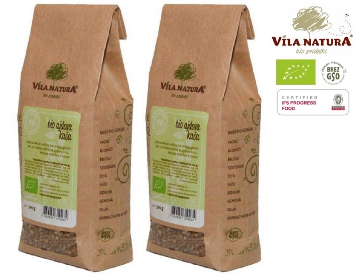 Крупа гречневая био Vila Natura Словения 2х500г