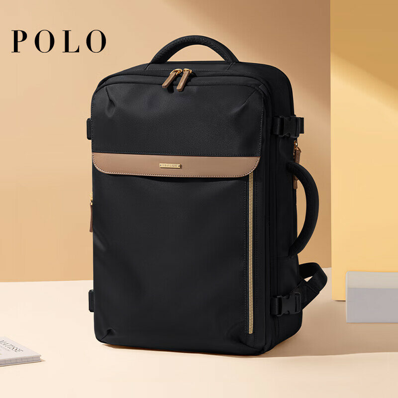 POLO Backpack Women Travel Bag Box Large Capacity 15/16/17.3 Inch Laptop Bag Business Travel Luggage Bag Can Be Carried On Board
