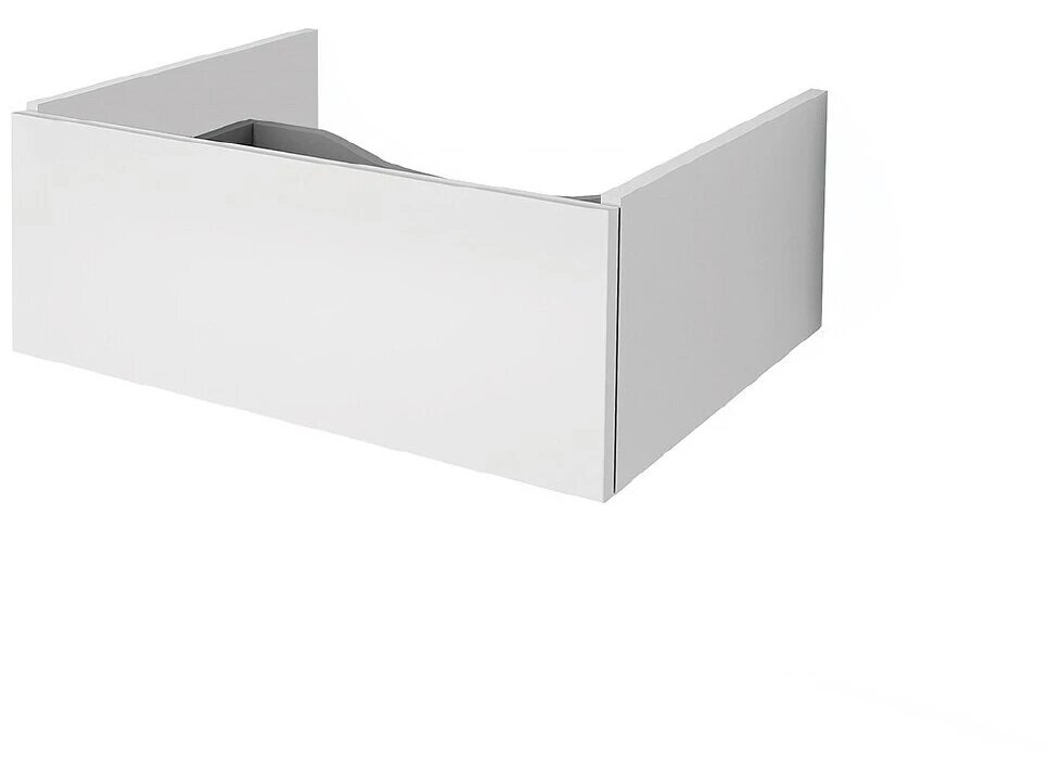 Ящик Dreja BOX, 60 см, подвесной, для стеклянной столешницы LINE, 1 ящик, push-to-open, белый глянец