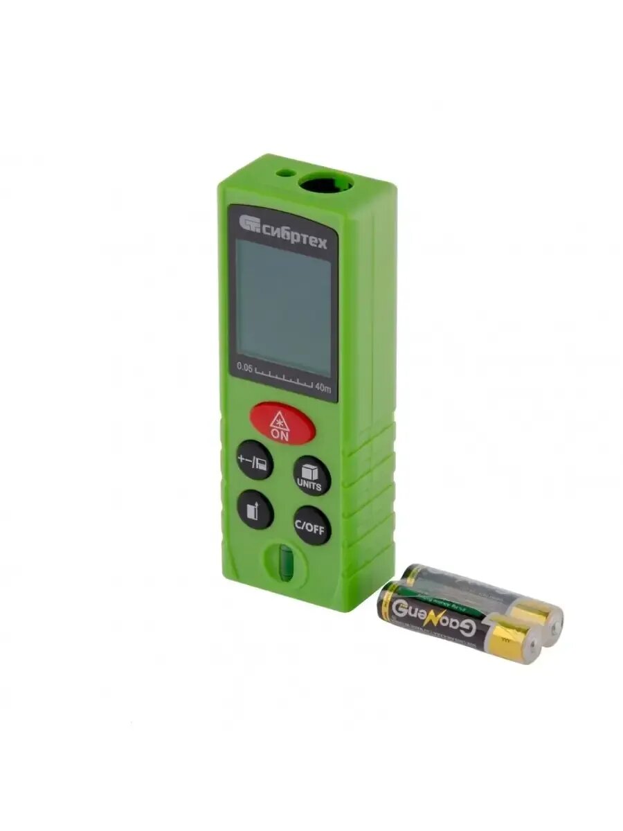 Лазерная рулетка строительная с уровнем 40 м