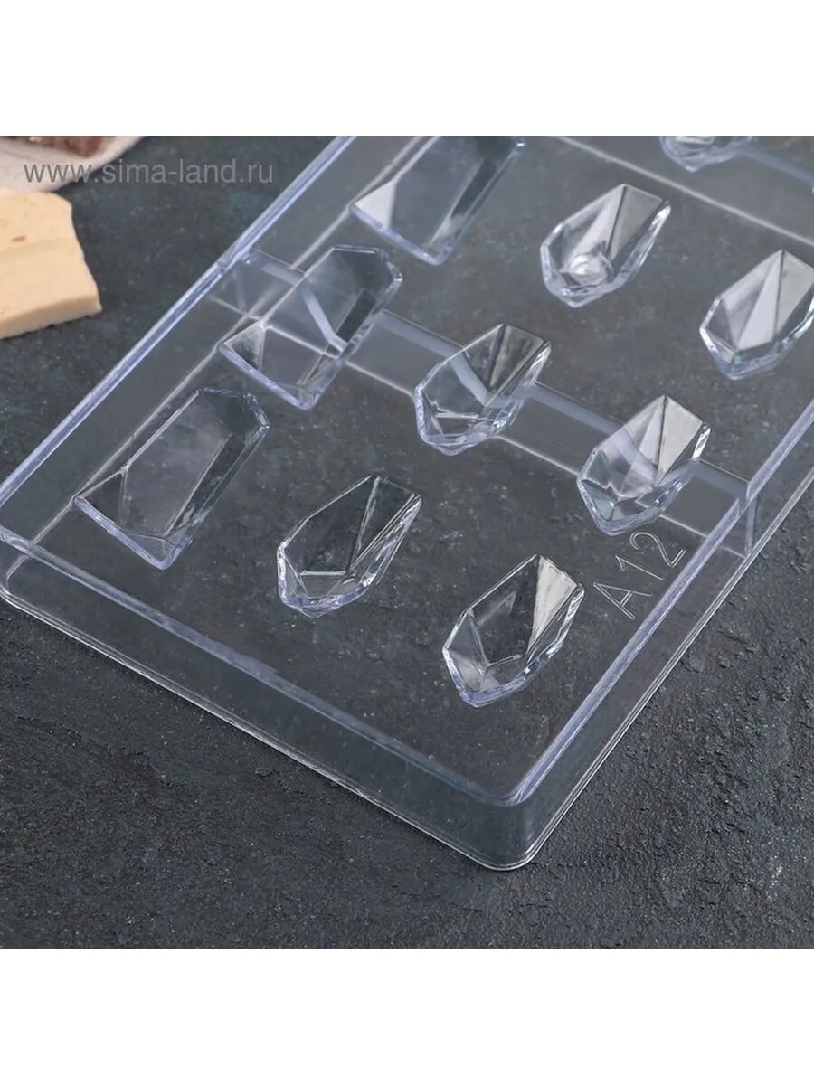 Многоразовая форма для шоколада и конфет "Драгоценные камни"