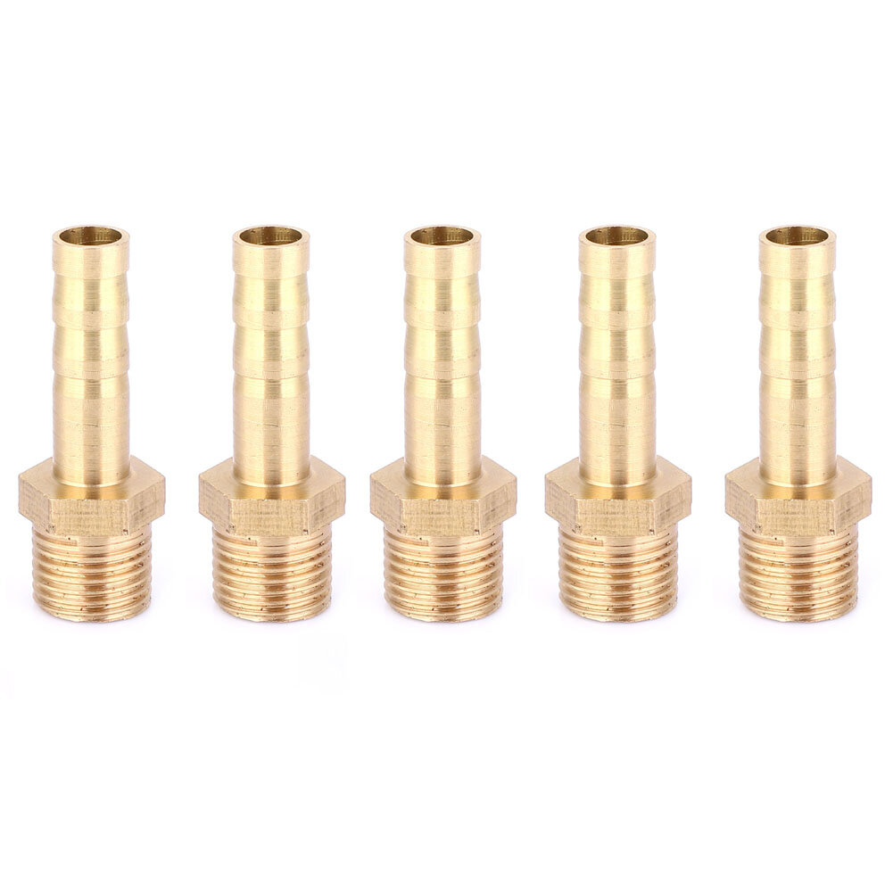 5 шт. латунный фитинг G1/8 наружная резьба для газа и жидкости 6 мм