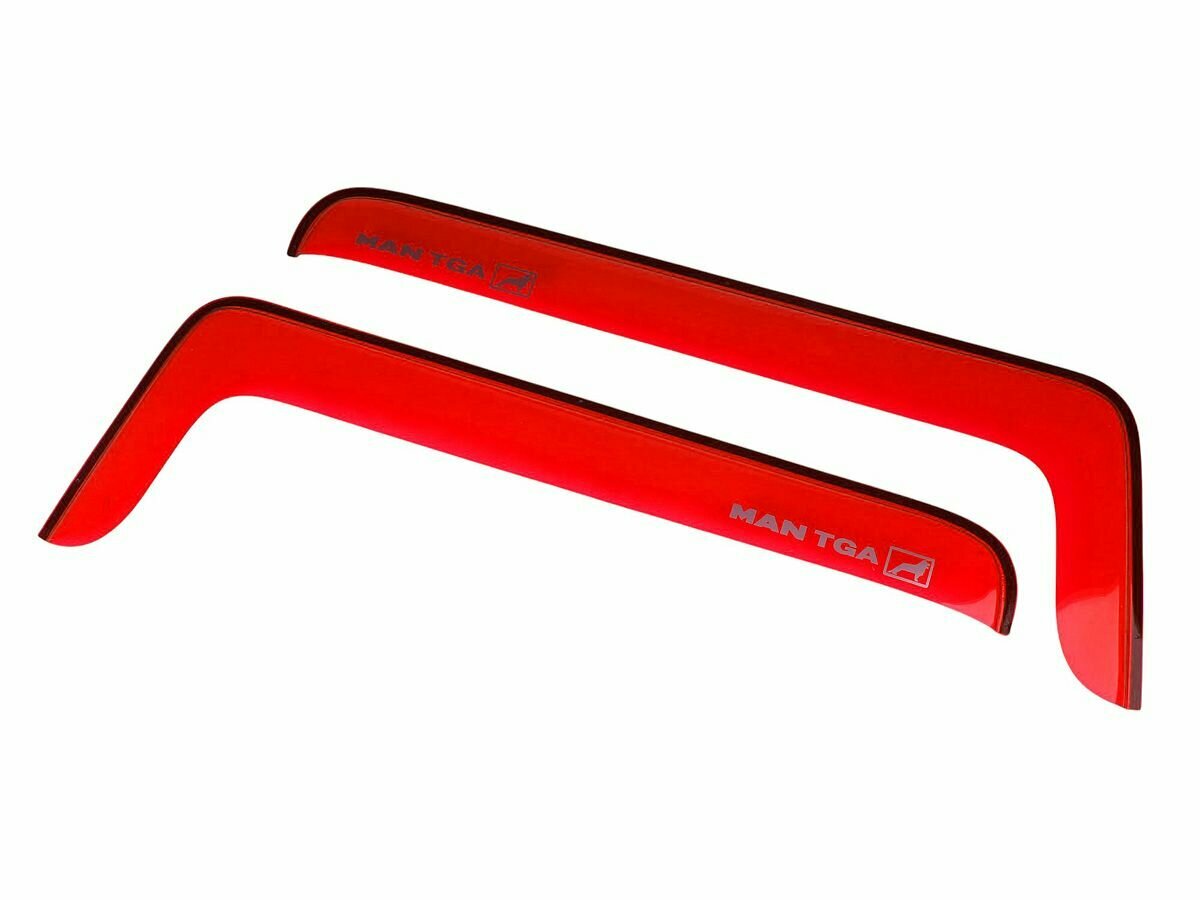 Дефлектор автомобильный MAN TGA (малый угол) красный