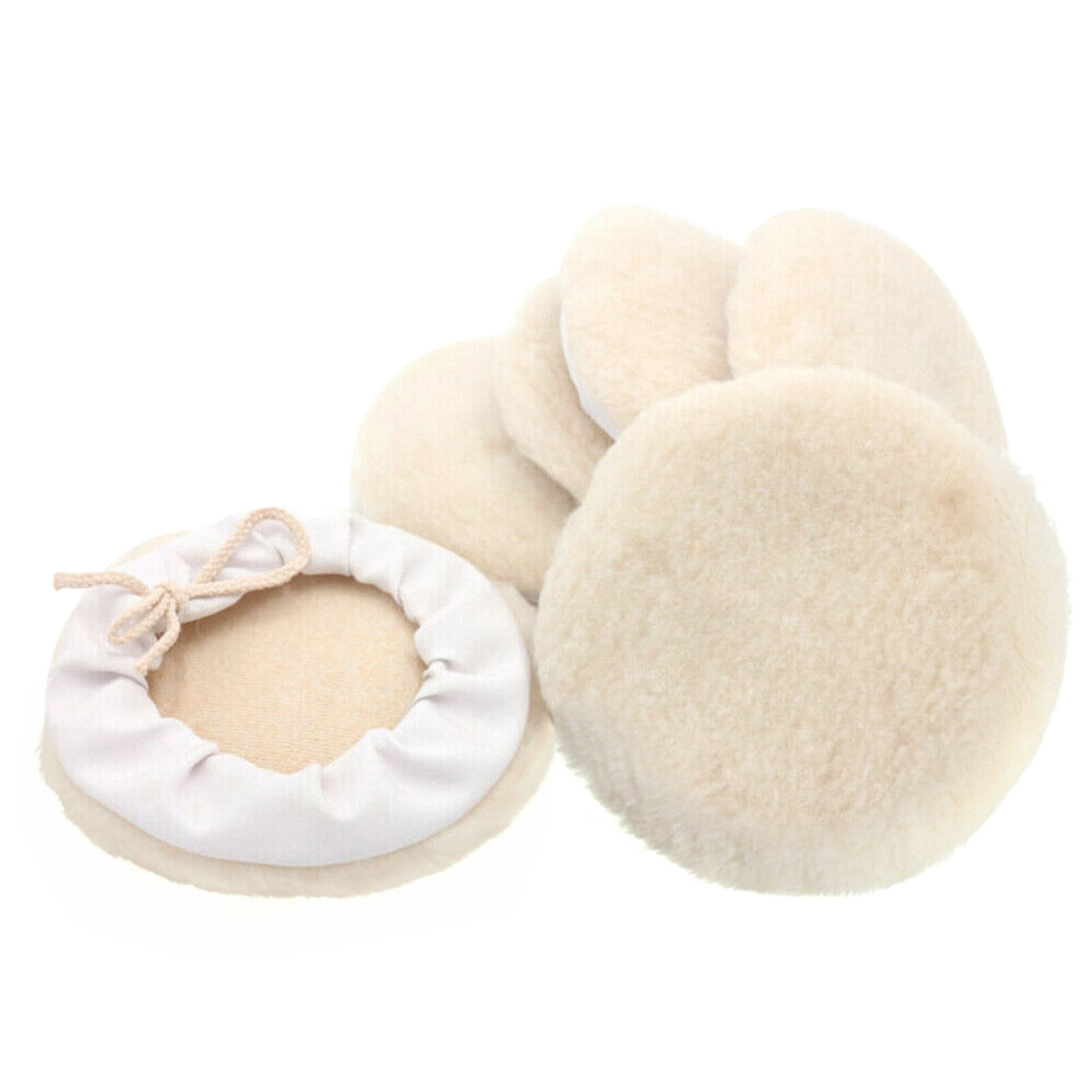 6pcs 7-inch Buffing Pads Car Bonnet Buffing Waxing Pad Kit Buffer Polishing Polisher Pad Wool Buffering Pads for Drill Body Repair Buffing & Polishing Pads