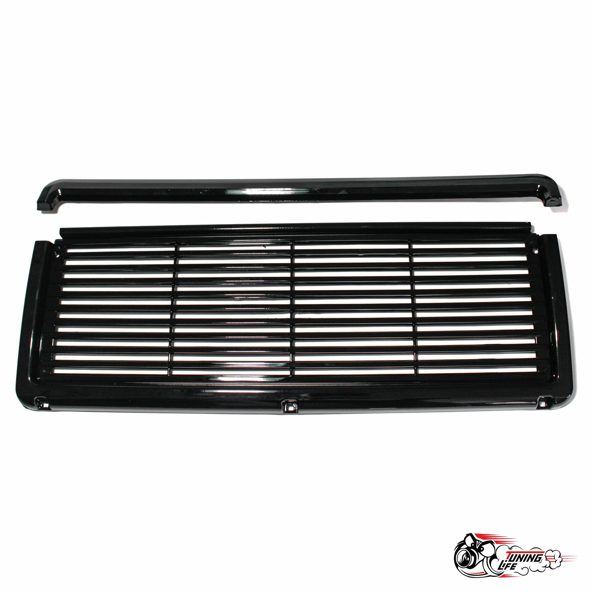 Решетка радиатора ВАЗ 2107 глянец (узкие полосы)