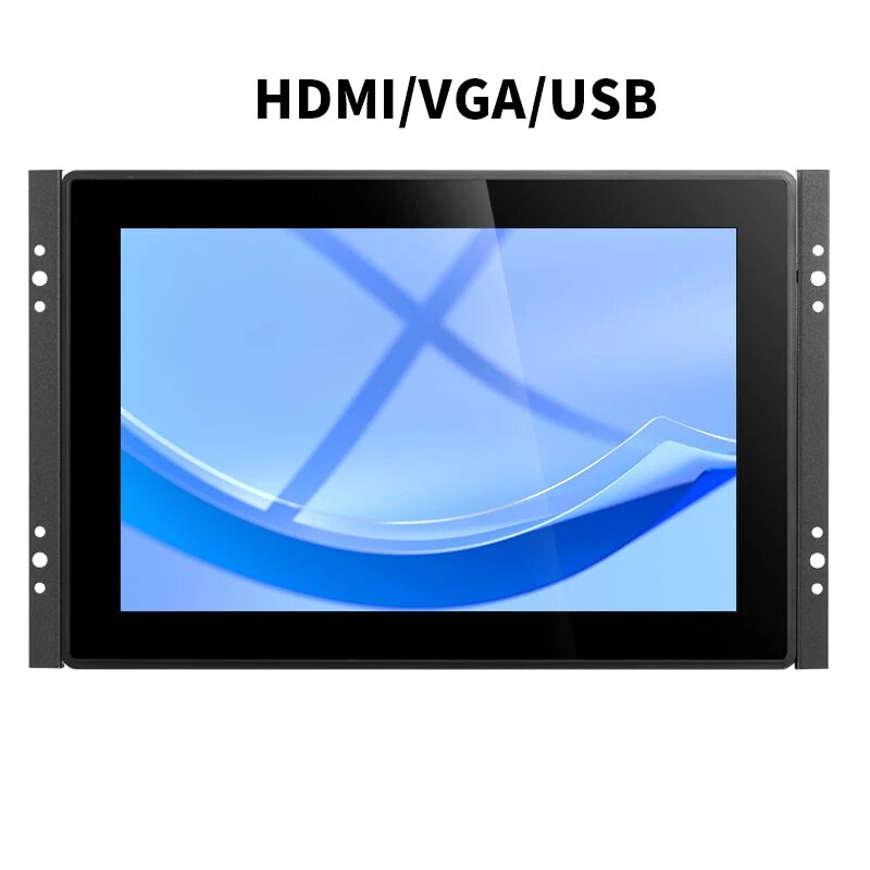 Водонепроницаемый 1000 нит промышленный 15,6-дюймовый 1920*1080 ЖК-экран емкостный сенсорный экран монитор с плоским экраном и HDMI VGA USB Европейская вилка (EU Plug)