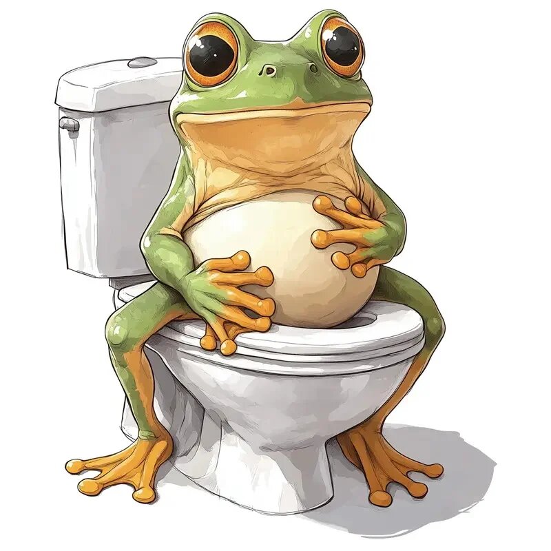 Забавные наклейки-лягушки на туалете, украшения для гостиной, стены, спальни, туалета и домашнего декора, автомобильные наклейки, самоклеящиеся Waterpro