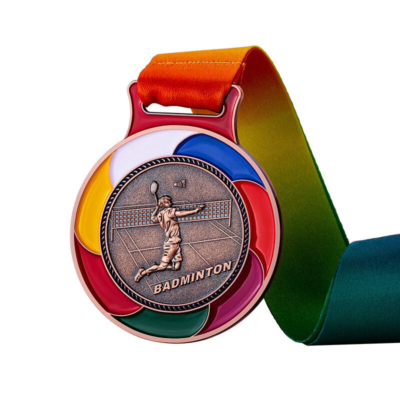 Медаль "Школьное спортивное собрание", с логотипом, хрустальная, цинковый сплав, 60г