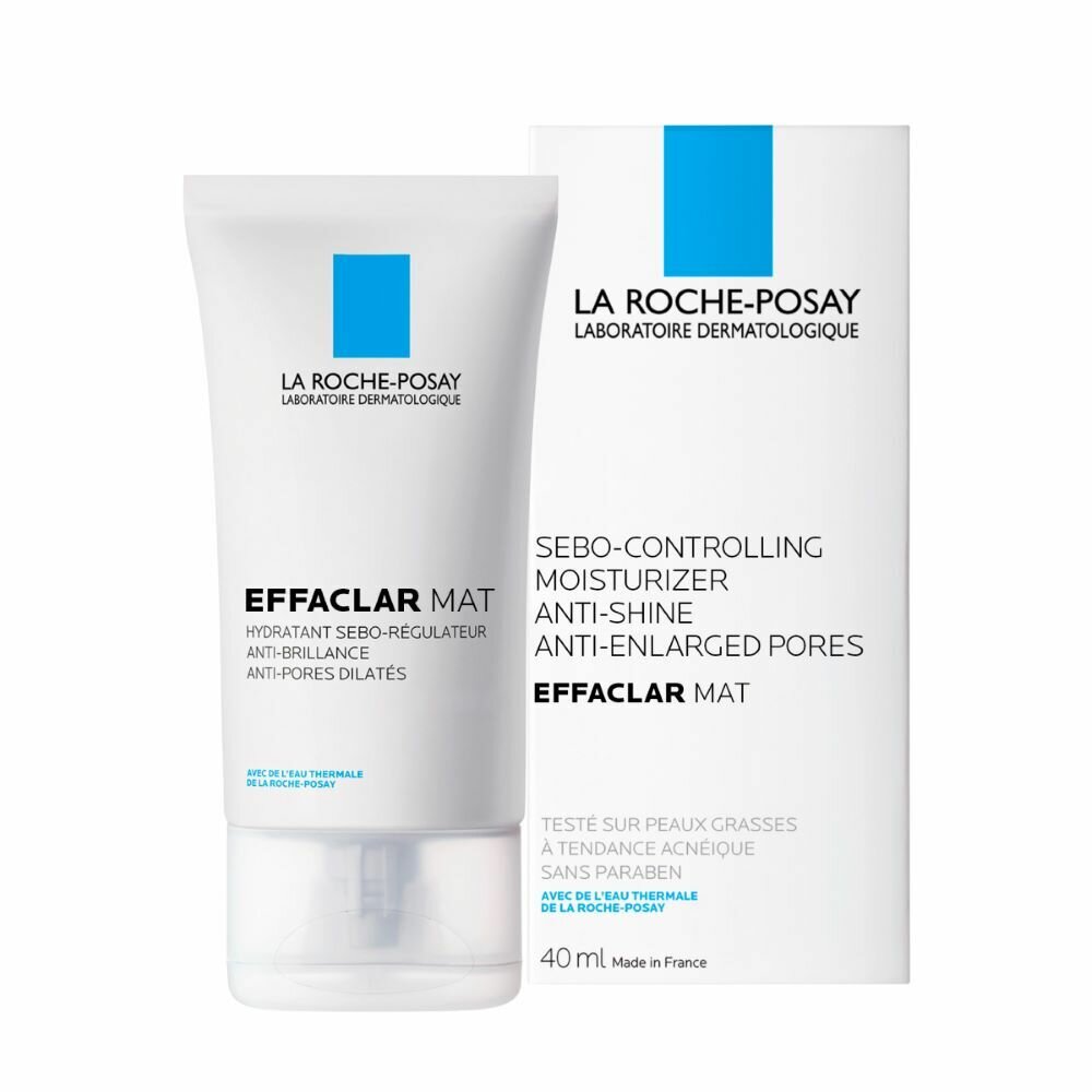 La Roche-Posay Effaclar Mat Увлажняющая матирующая эмульсия, себорегулирующая с салициловой кислотой для жирной и комбинированной кожи, 40 мл
