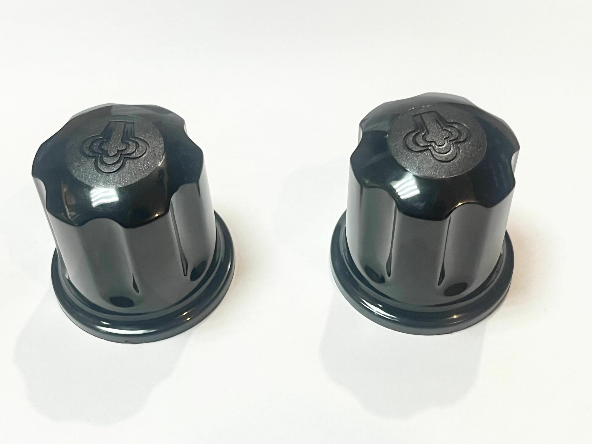 Ручка крана пара GRIMAC d53мм, вал d8,5мм (черный) (2 шт)