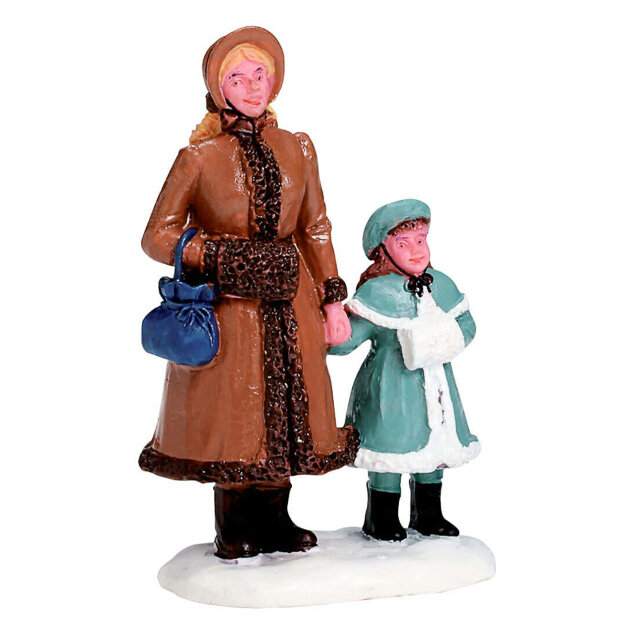 Фигурка Девочка Арнелла на прогулке с мамой 7 см, Lemax, 72518-lemax