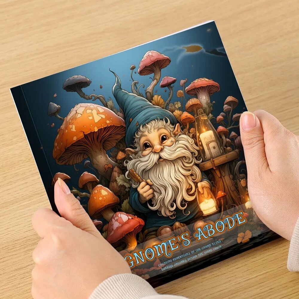 Книжка-раскраска в стиле гномов, Альбом для рисования Гном, высокое качество Книга каракулей 20 см*20 см, подходит для раскрашивания как взрослыми, так и детьми