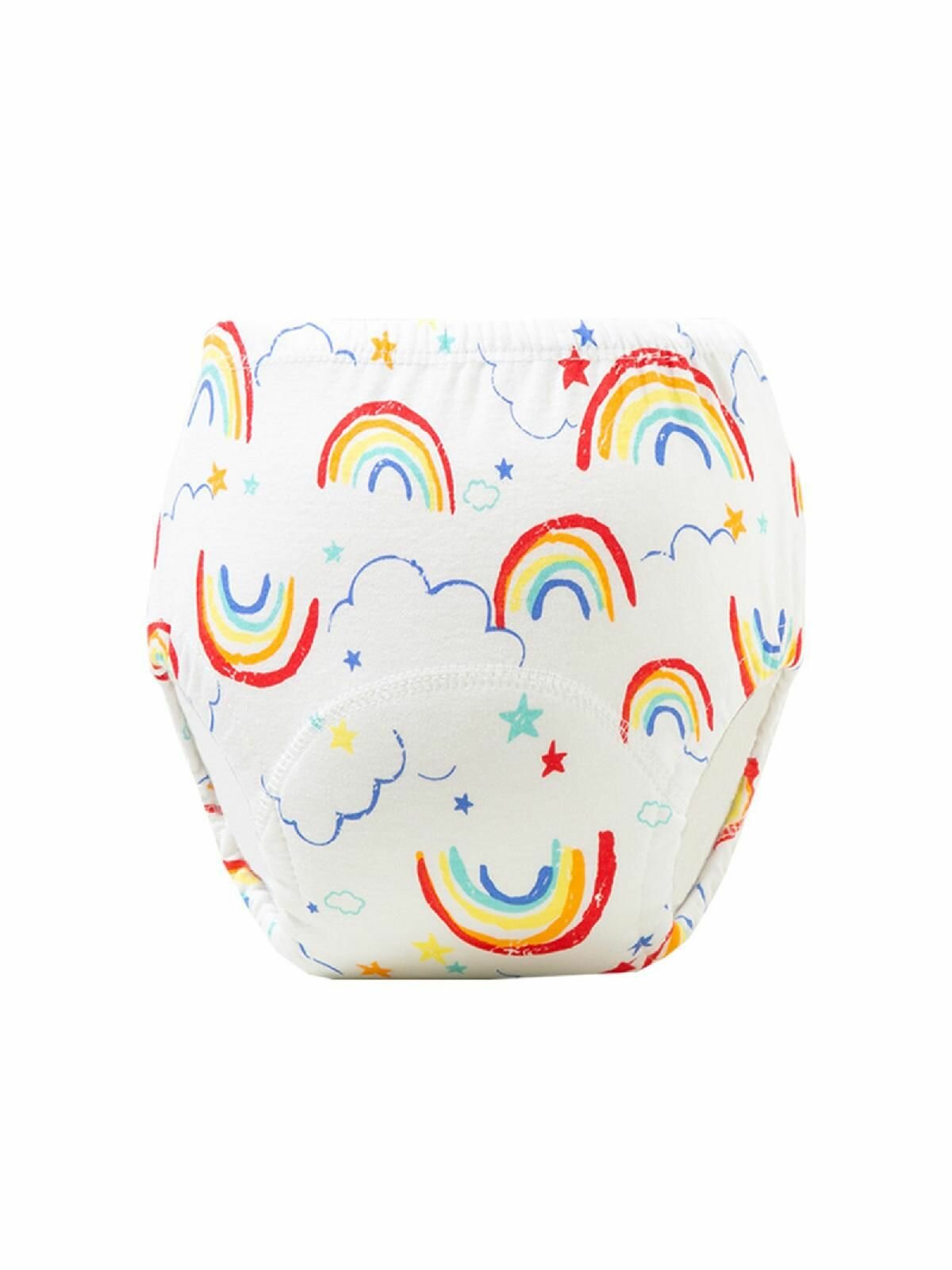 Подгузники, Дышащие подгузники из чистого хлопка-Rainbow-100 ярдов