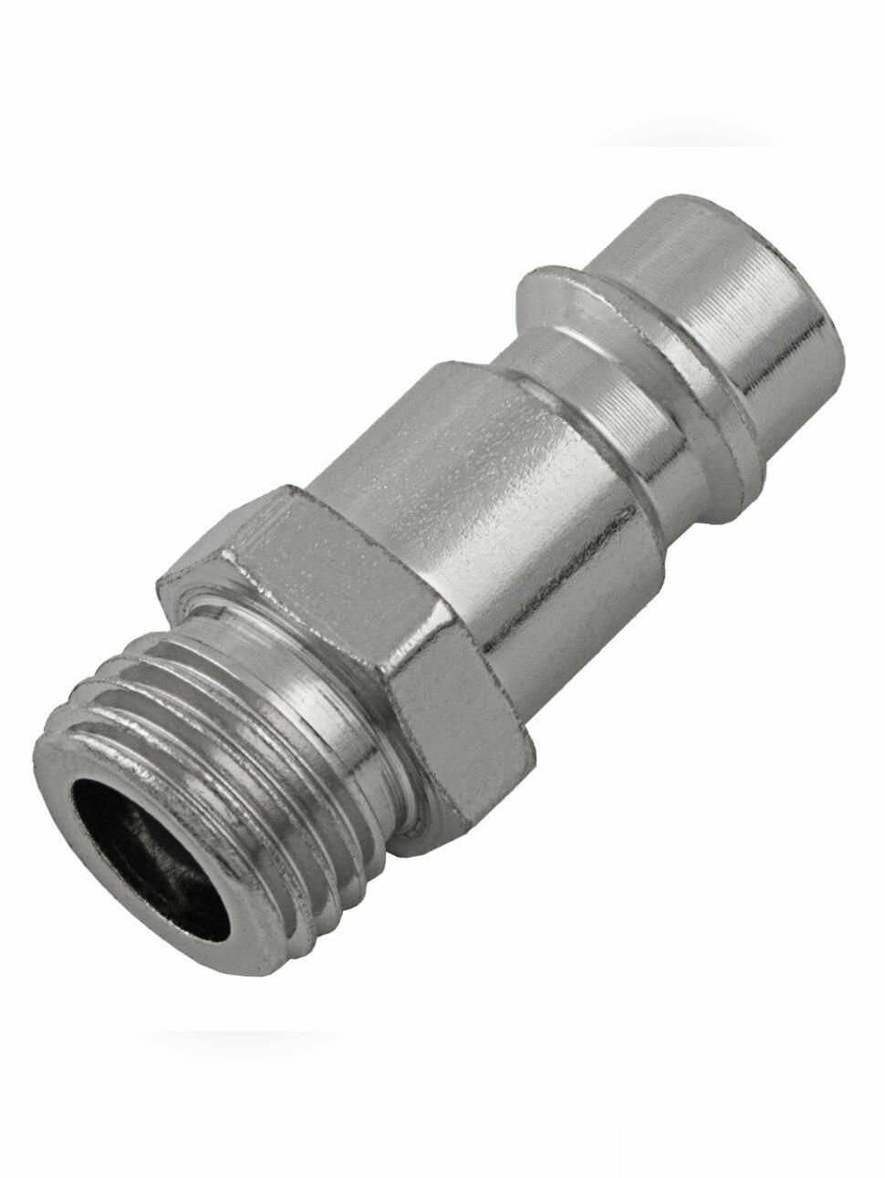 Ниппель универсальный быстросъемный ("папа"), 1/4, внешняя резьба, 2 шт, Stels 57053