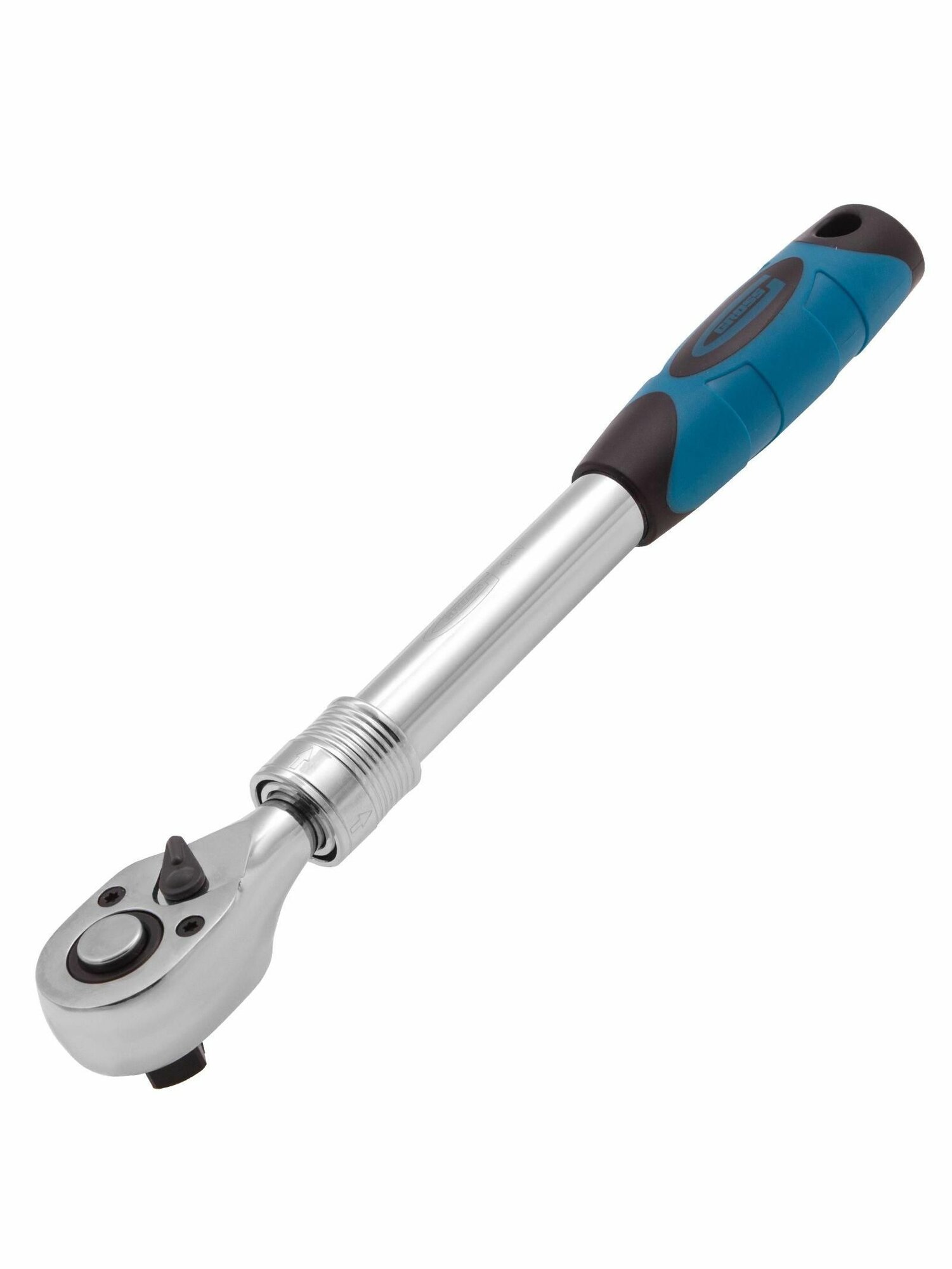 Ключ телескопический трещоточный 1/2, 305-445 мм, CrV, хромированная, двухкомпонентная рукоятка Gross 14070