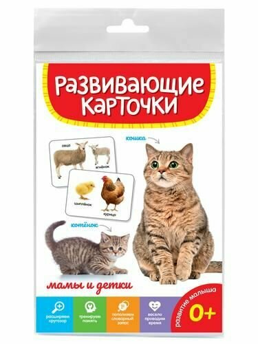 Мамы и детки (20 карточек) (от 0 лет) Проф-Пресс 2023