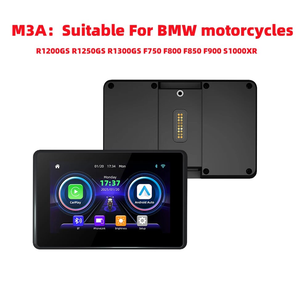 EKIY Wireless CarPlay Moto Android Auto GPS Мотоциклетная навигация Специально для BMW R1200GS R1250GS R1300GS F800 F850 F900 S1000XR M3A
