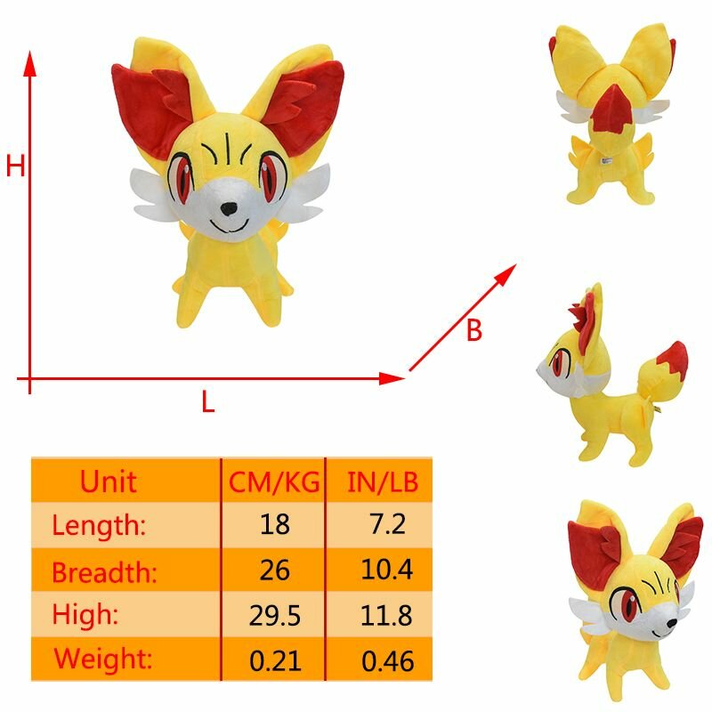 Покемон Плюшевые Мягкие игрушки кукла Pokemon / Sprigatito 23.5 cm