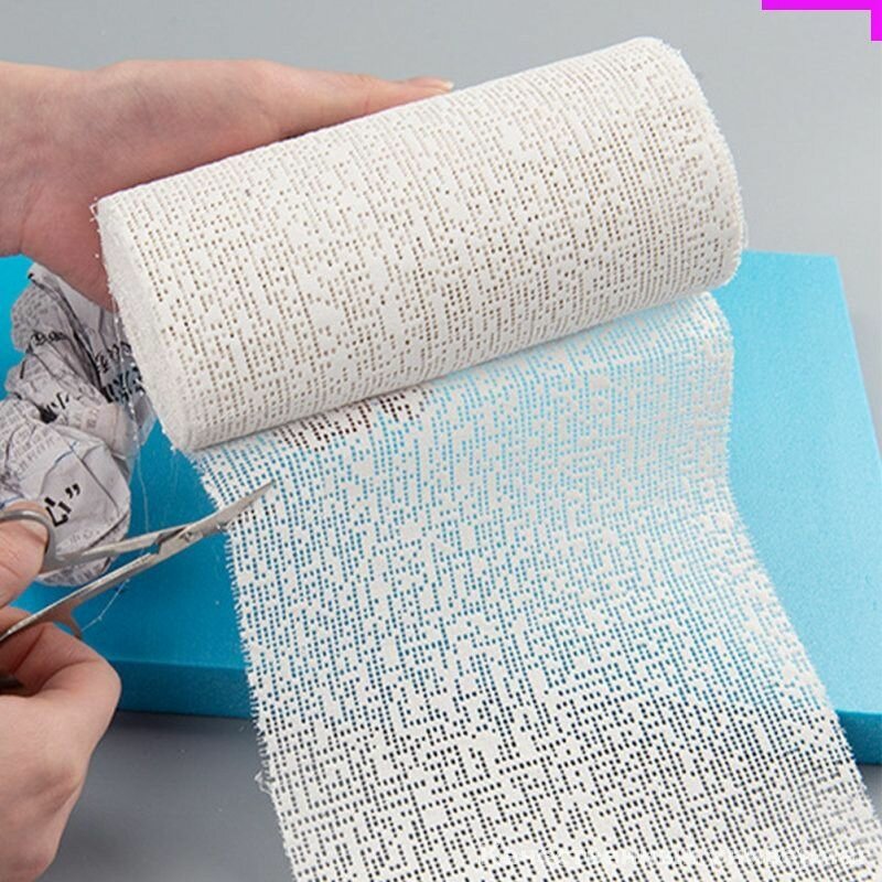 Ленточная плитка горная модель гипсовая марлевая ткань материал