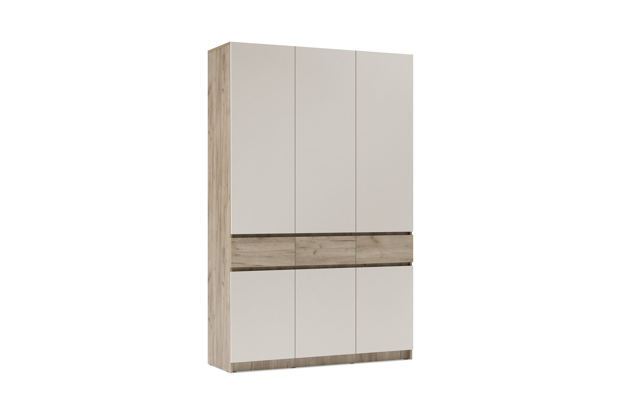 Шкаф для одежды Нонтон Бостон, дуб крафт серый / кашемир 150 см