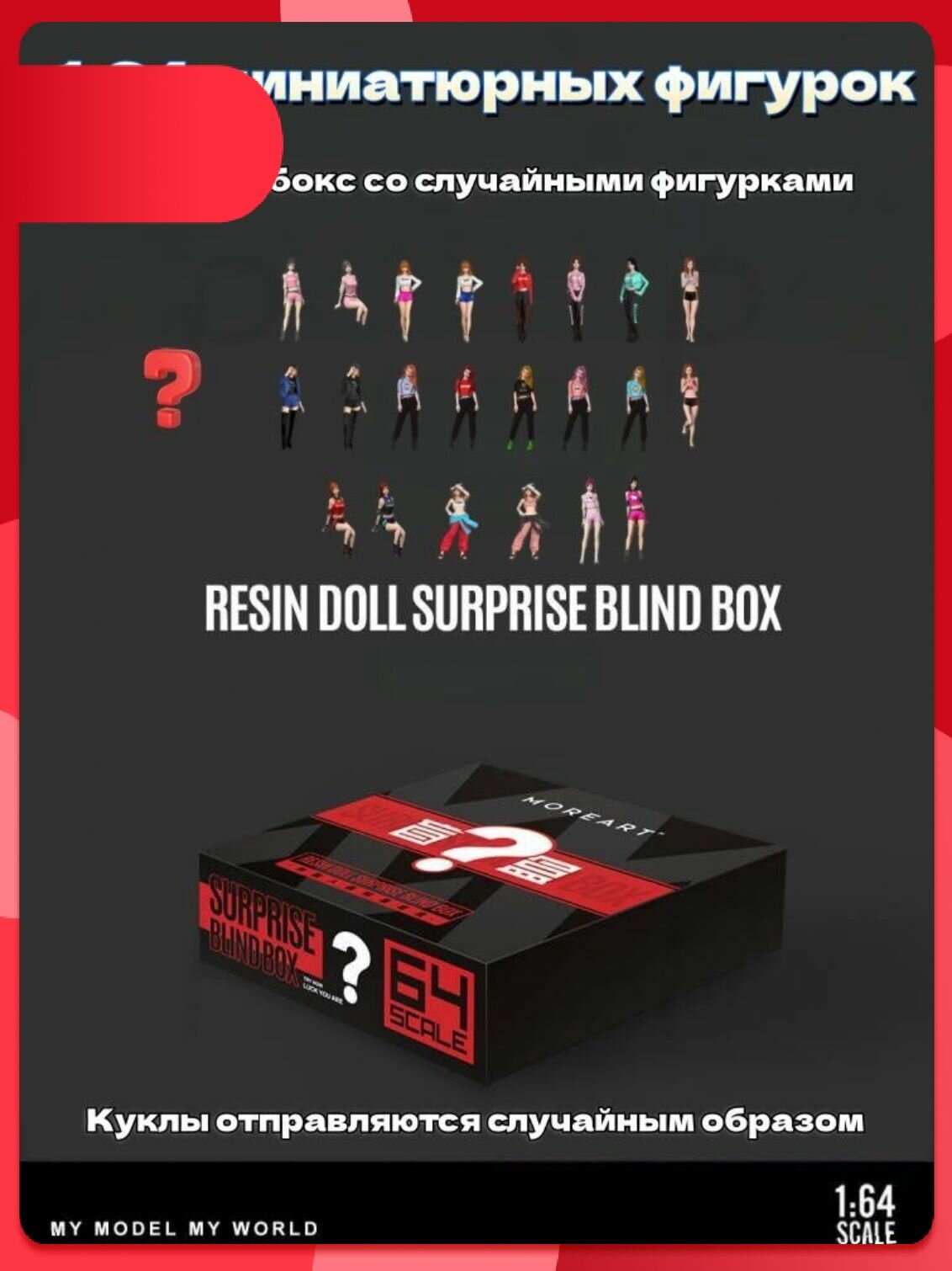 Миниатюрных фигурок 1:64 /Случайный сюрприз/Коллекционные модели людей/Слепой бокс для диорамы/1pcs