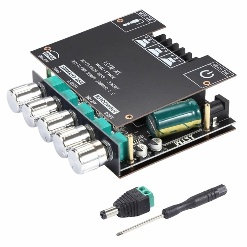 2.1-канальный модуль цифрового усилителя мощности Bluetooth ZK MT21