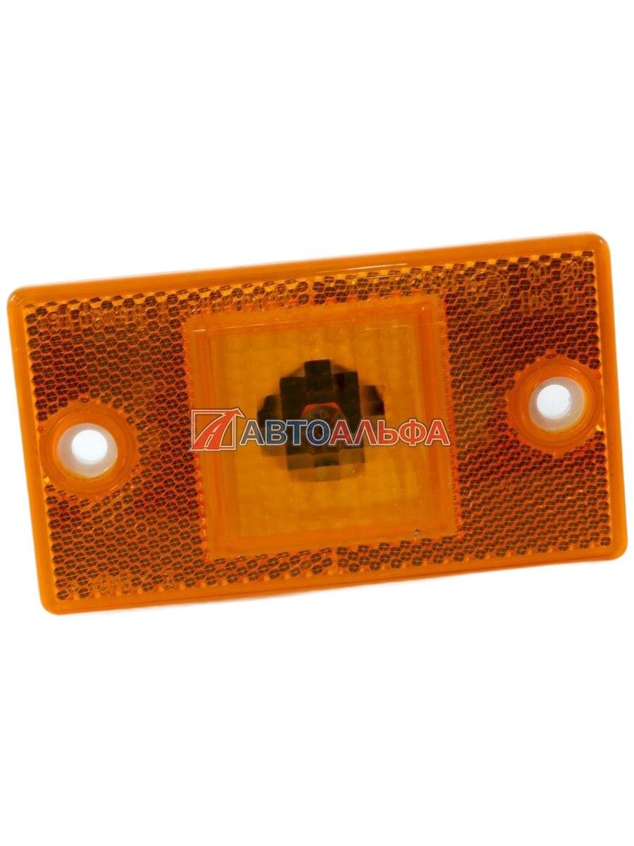 Фонарь боковой габаритный 24В желтый без жгута КАМАЗ, МАЗ, ГАЗ, урал