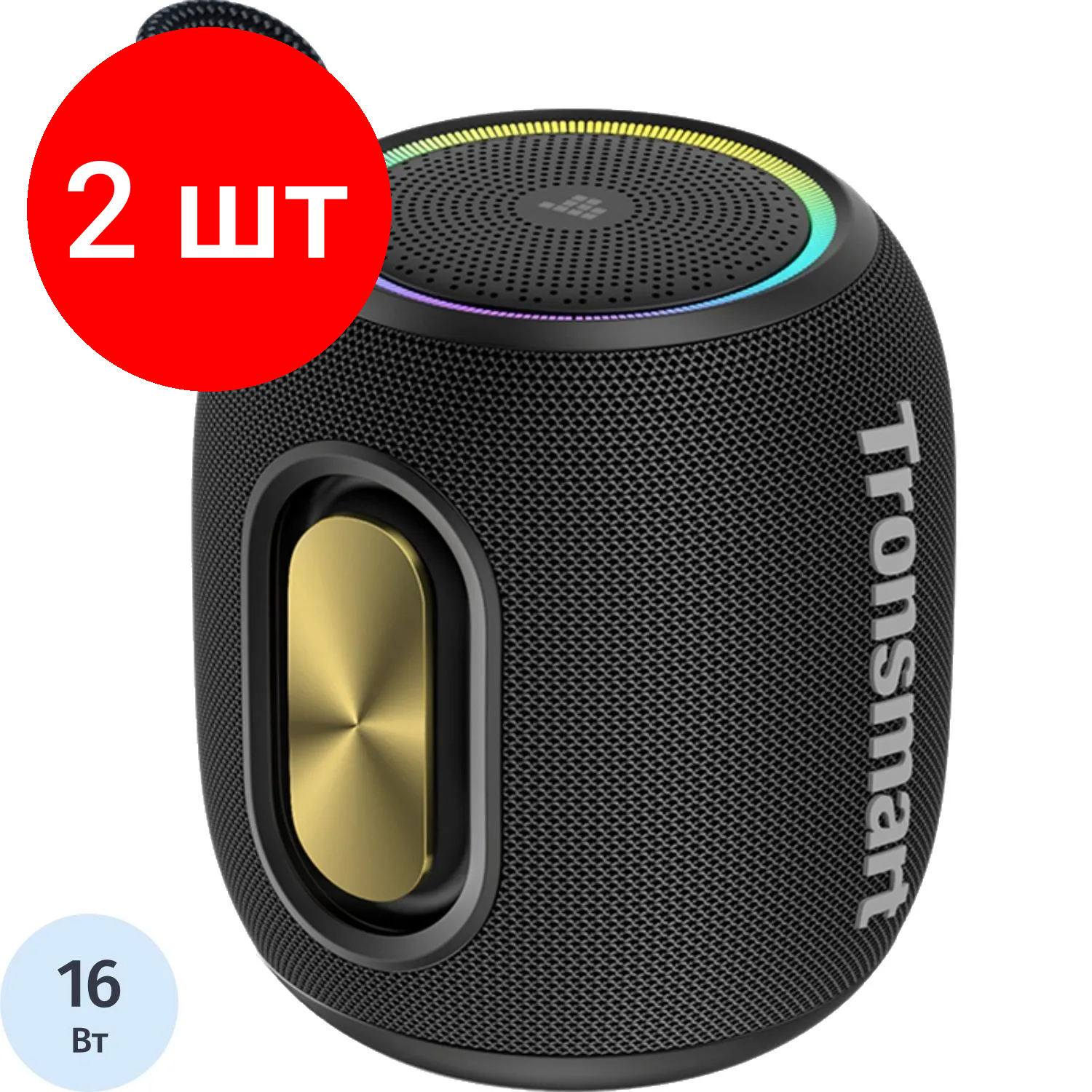 Комплект 2 штук, Колонка портативная Tronsmart T8 Mini Black (O3010), черный