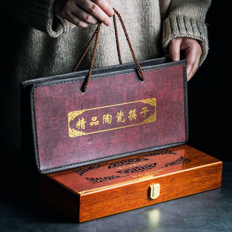 Первоклассные костяные фарфоровые палочки, исключительно высококачественные, термостойкие, без плесени, домашние палочки, набор в подарочной коробке, высококачественный подарок