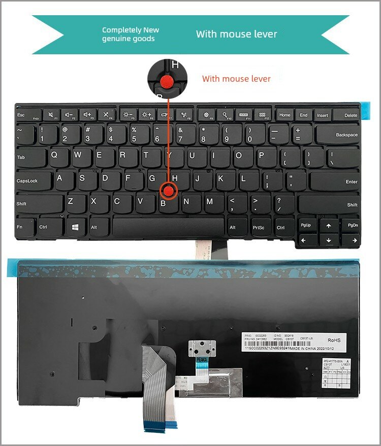 Подходит для клавиатуры ThinkPad Lenovo T440 T440P T460 E431 E440 T450S L450 L440 Оригинальный T440, T440P, T440S с