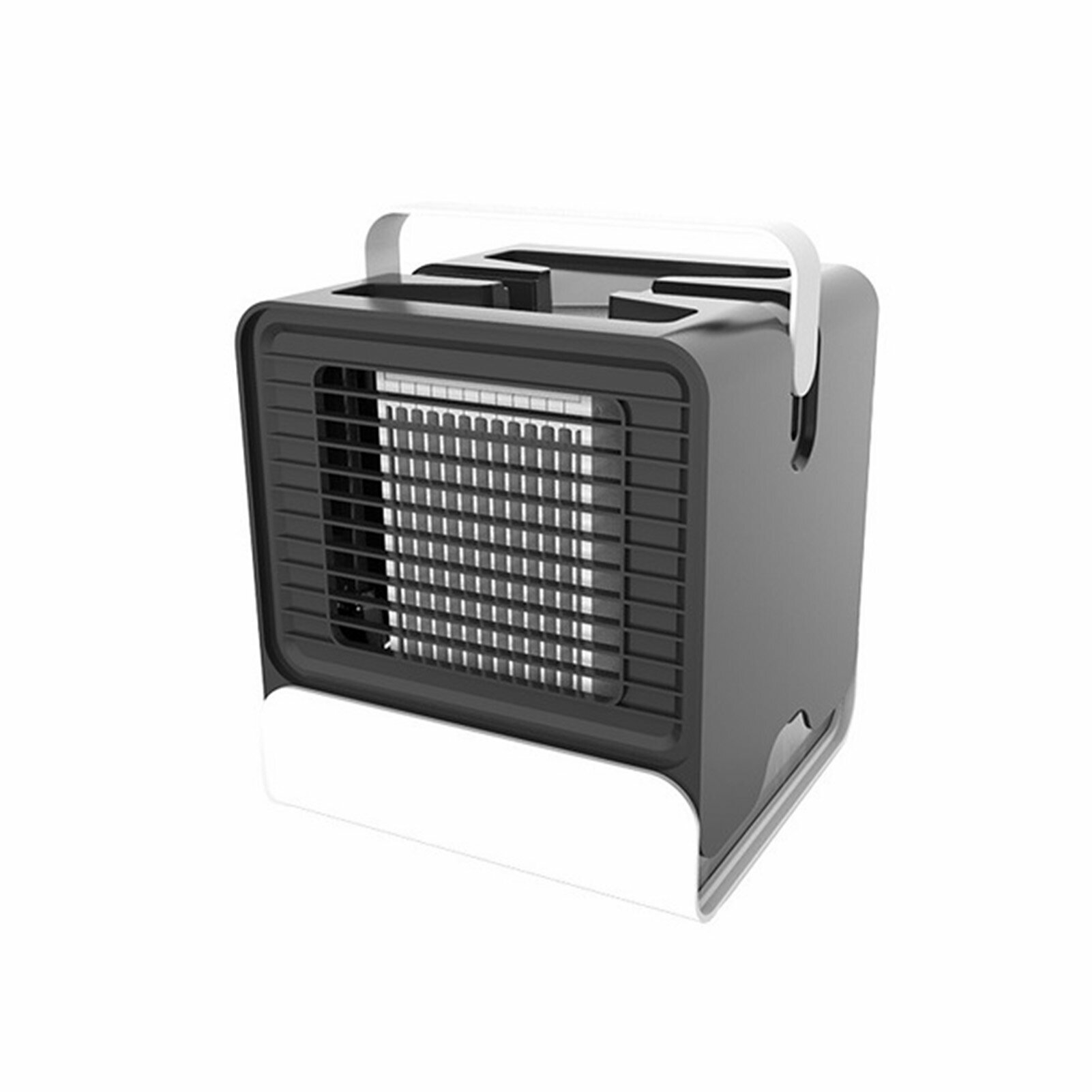 Summer Mini Air Cooler для дома USB заряжаемый водяной вентилятор портативный настольный низкий шум Led вентилятор-кондиционер, цвет: белый, черный (опционально), материал: ABS + электронные компоненты, вход: DC5V 0.88A, время работы: 8ч, объем