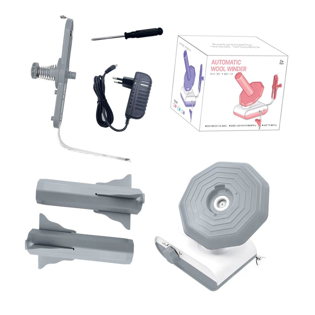 Электрическая моталка для быстрой намотки клубков пряжи Высокоэффективный двигатель Экономит время Идеально подходит для любителей вязания