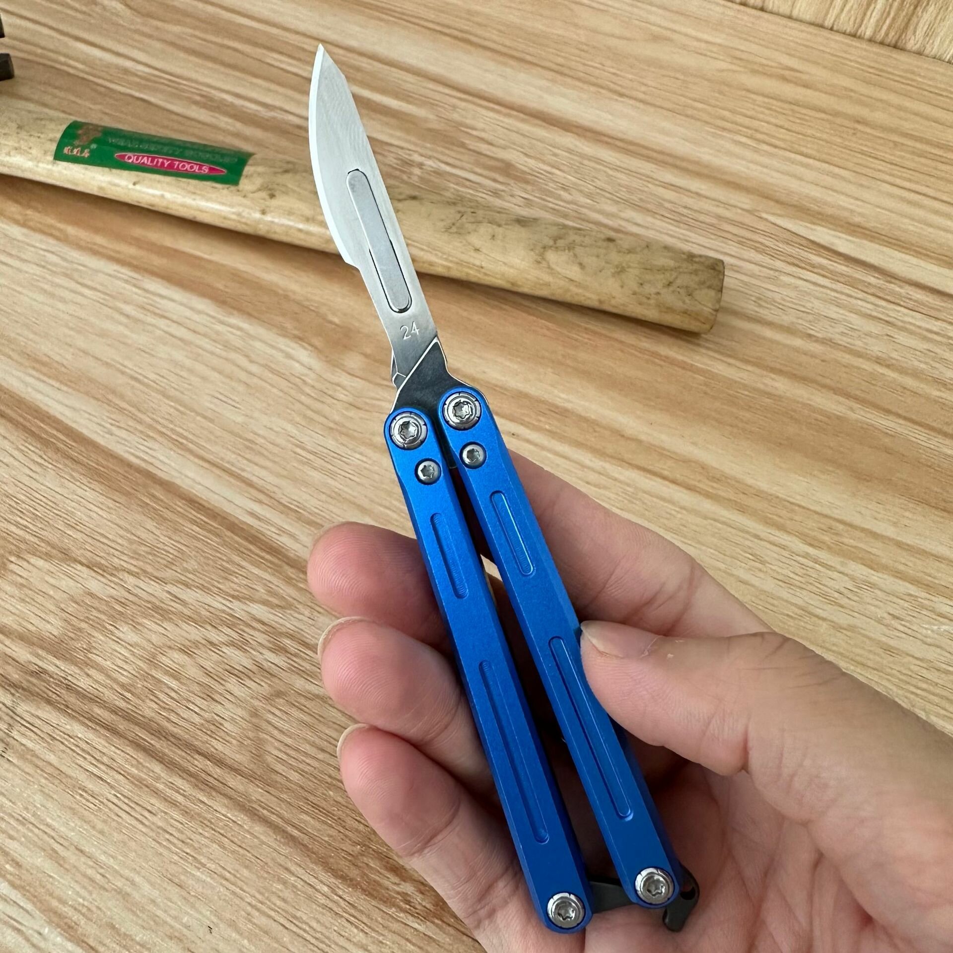 Алюминиевый сплав, бабочка, тренировочный нож, складной хирургический нож, портативный мини-нож, острый ключевой нож, курьерский нож