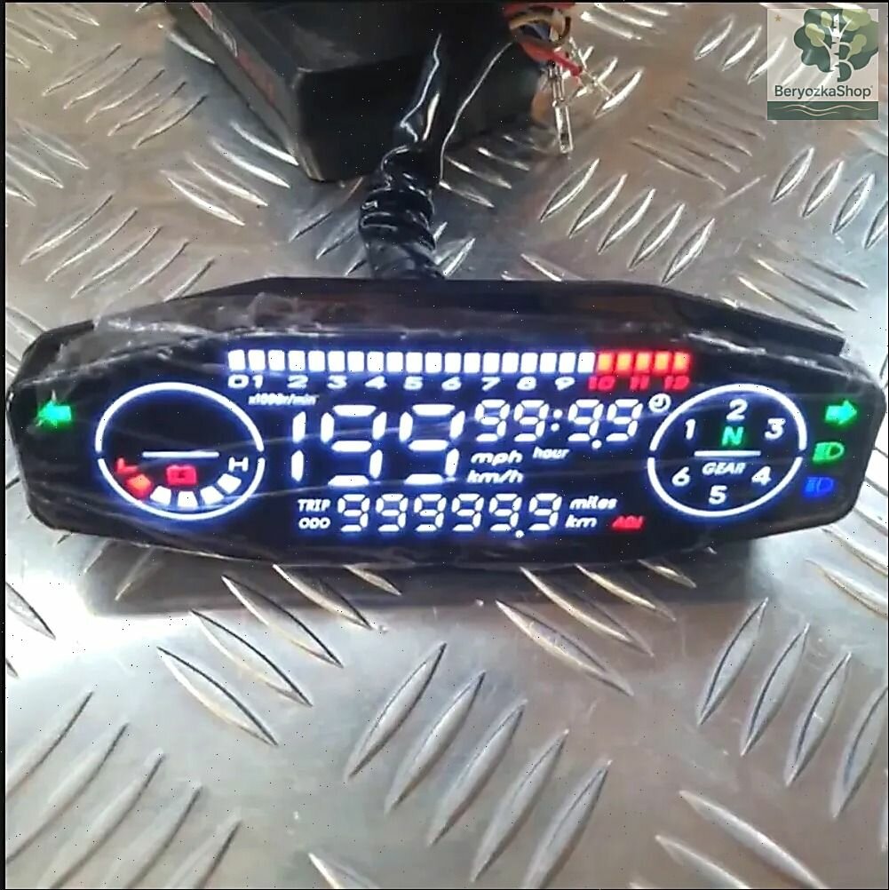 Универсальная приборная панель для мототехники, эндуро, питбайка с датчиком скорости / Приборка эндуро