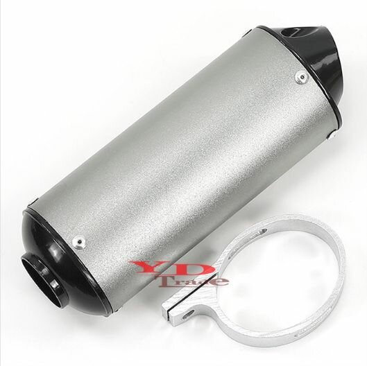 Эксклюзивный бесшумный глушитель 38 мм для питбайков и ATV 125cc, 140cc, 150cc, 160cc совместим с Pitster, GPX, BSE, KAYO, Motard