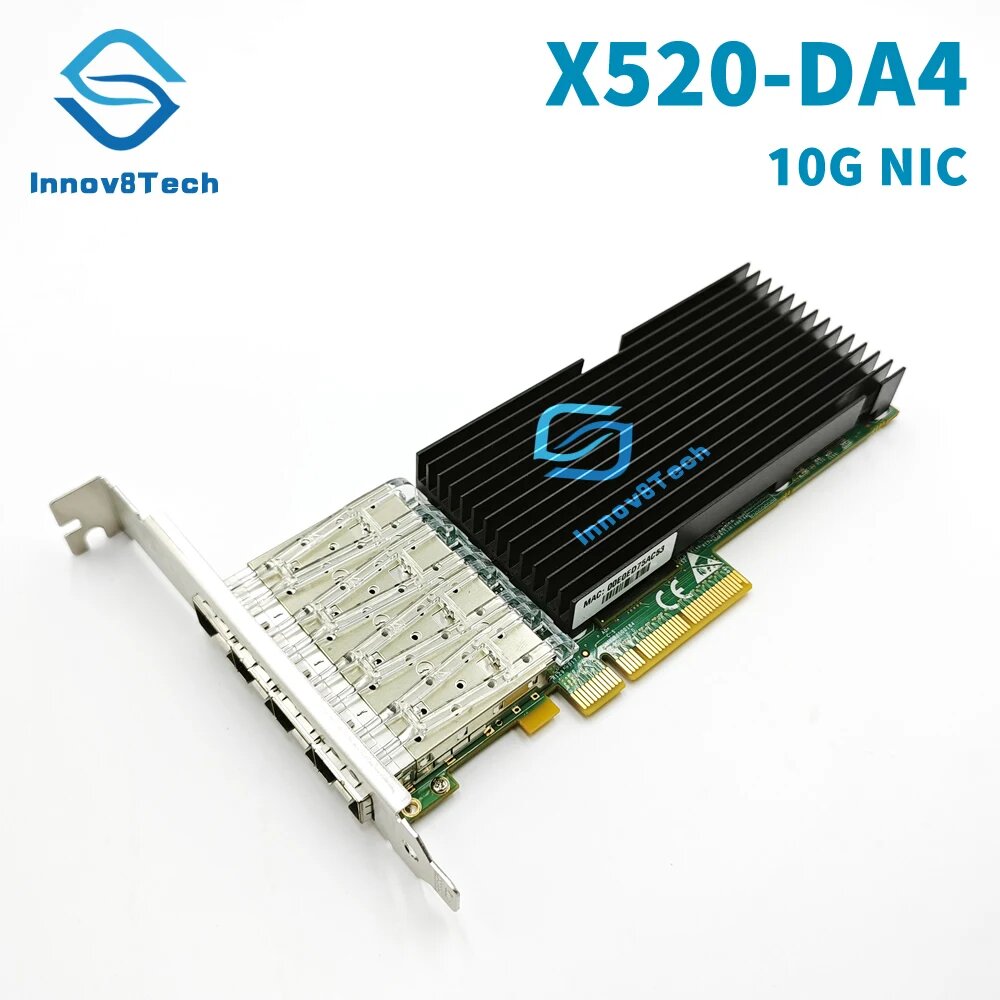 10-гигабитная сетевая карта Etherne X520-DA4 PE310G4SPI9LB-XR-FE