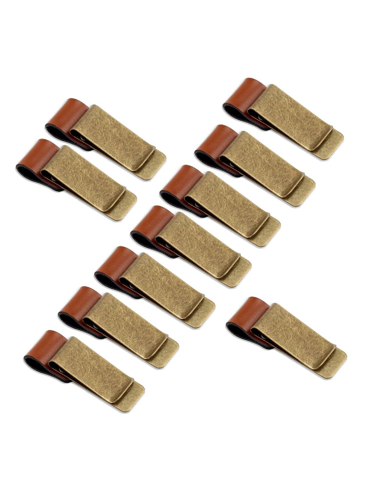 10 Шт. Держатель ручки с петлей Металлический держатель ручки Ручка с петлей и зажимом для ежедневника