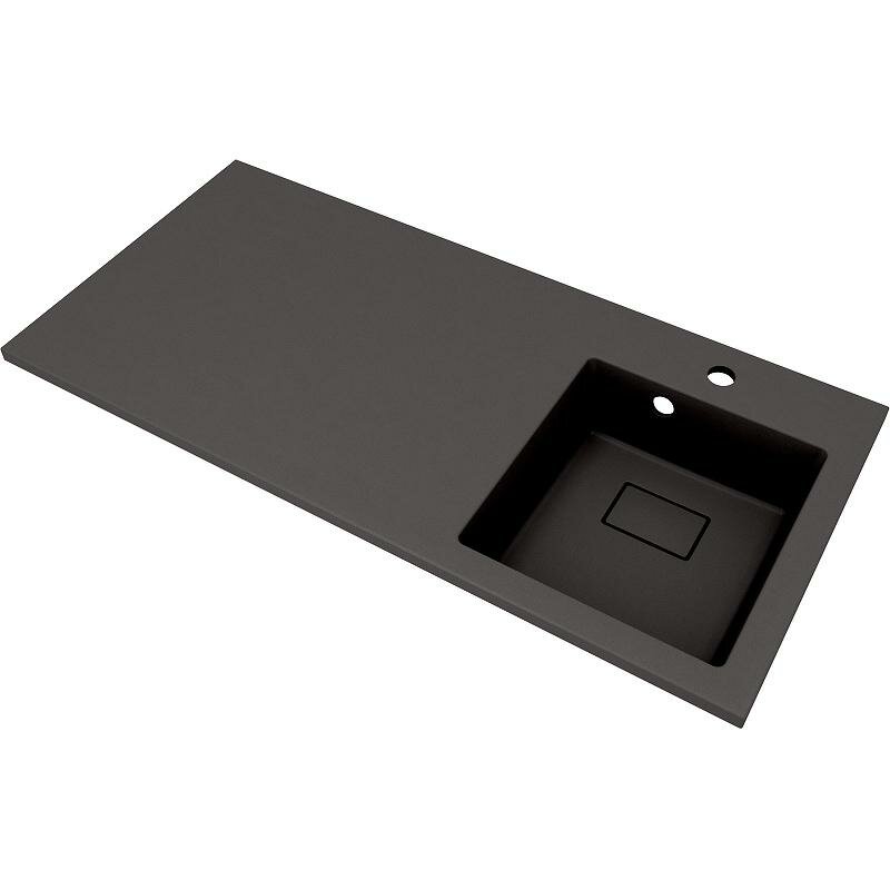 Раковина Florentina Аванти 100 R 10.310.0R100.302 с местом под стиральную машину Антрацит